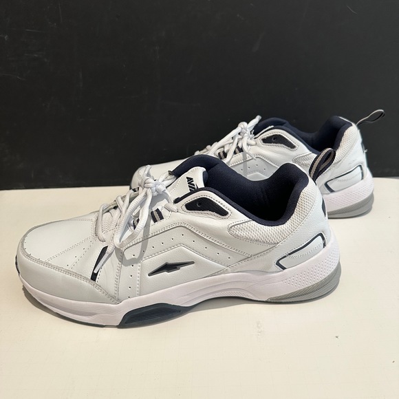 Avia | Shoes | Avia White And Navy Tennis Shoes | Poshmark